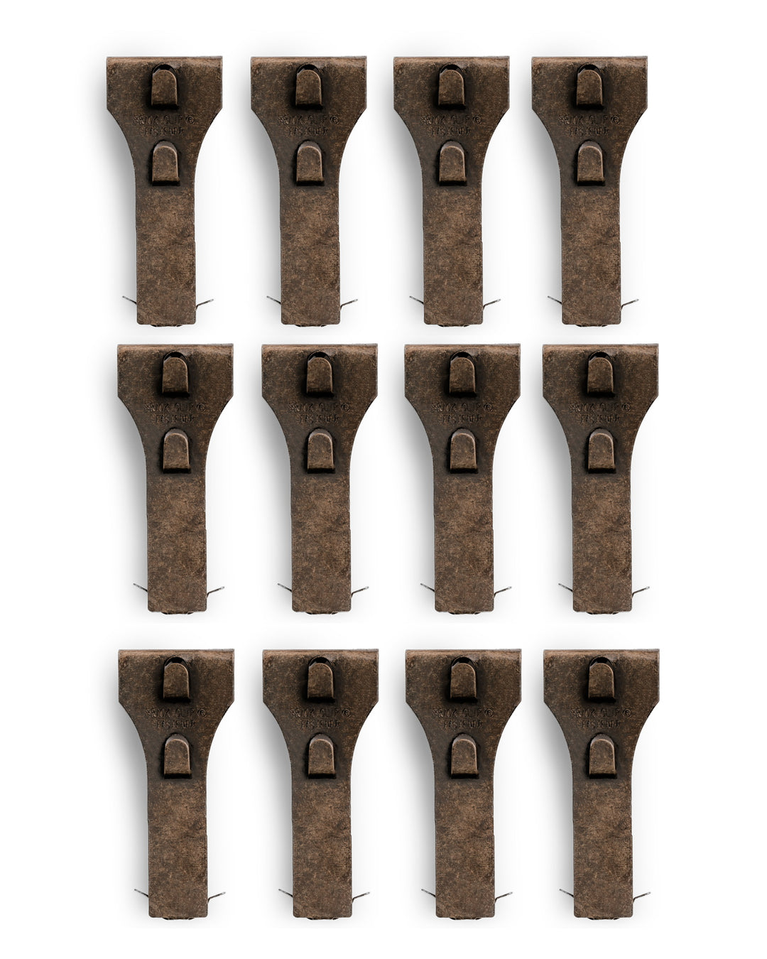 MAX SIZE Brick Clip® Fastener- 12 PACK (for bricks 3" to 3 1/4" in hei ...